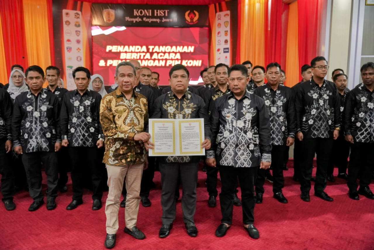 Ketua dan Pengurus KONI HST Periode 2025-2029 Resmi Dilantik, Ini Kata Yajid Fahmi - Jurnal ...